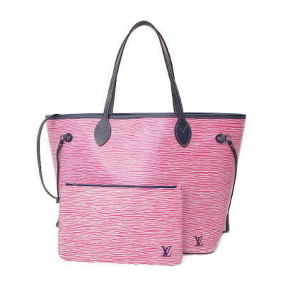 Louis Vuitton | Bags | Louis Vuitton Epi Denim Neverfull Tote Bag ...